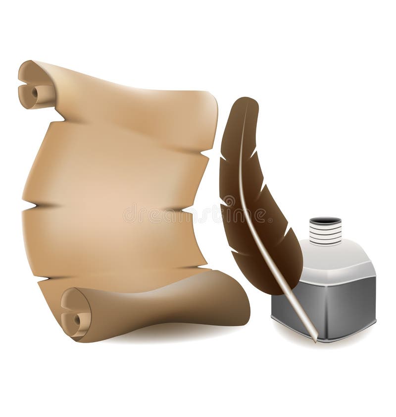 Old Paper and Ink Retro Vector Design Stock Vector - Illustration of ...