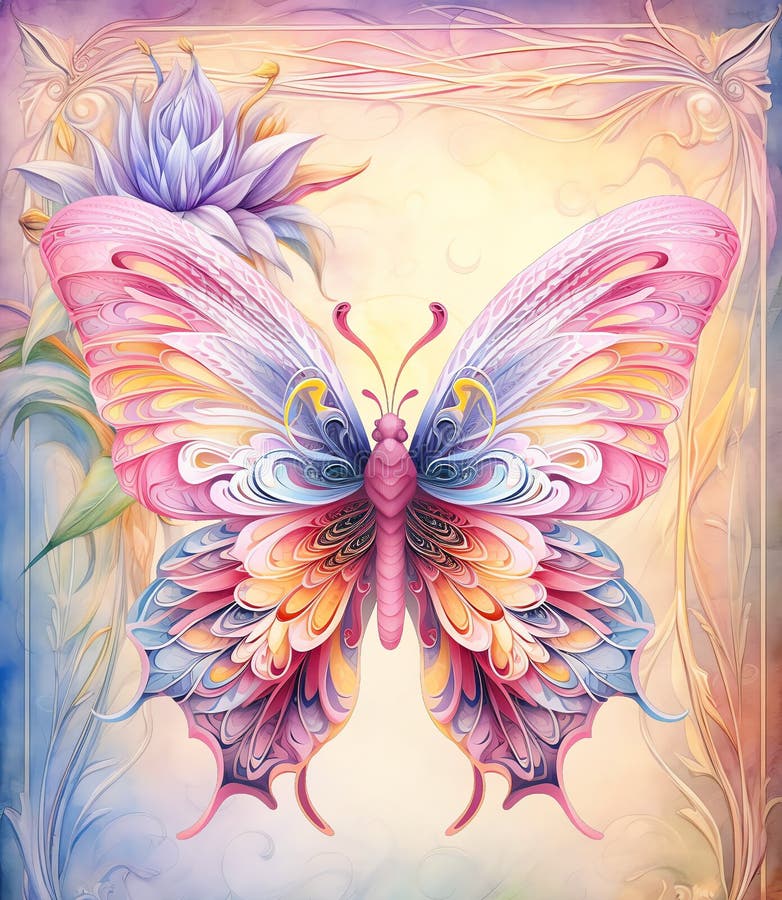 Old Paper Magical Butterfly Vintage Junk Journal Digital Paper Stock ...