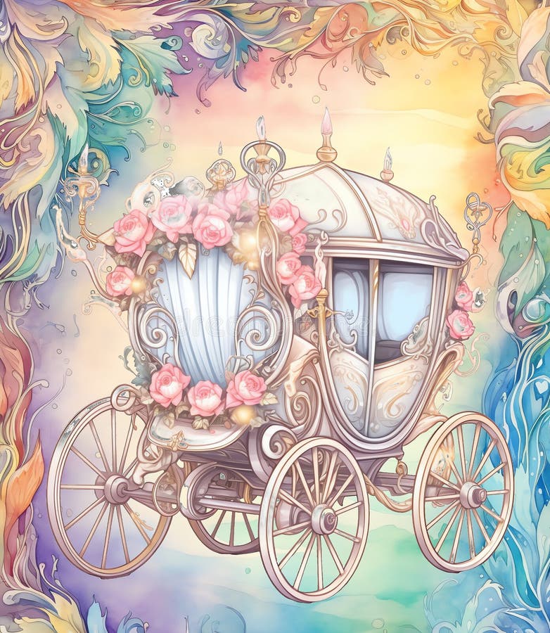 Old Paper Magical Wagon Vintage Junk Journal Digital Paper Stock Photo ...