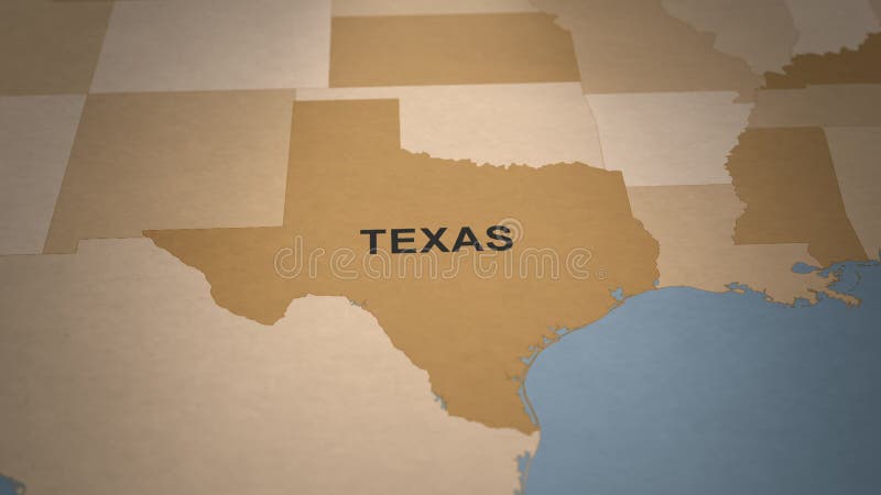 Old Paper Map of Texas stock video. Video of move, city - 303629939