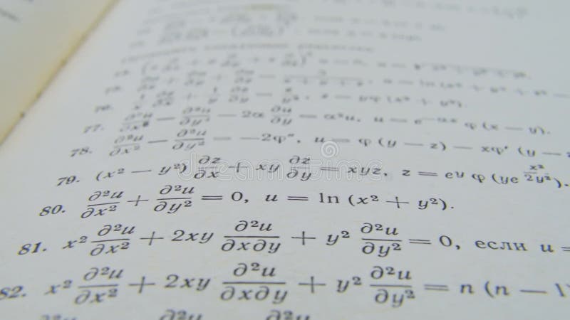 Old Paper Mathematic Formulas Formulae Equations on Paper Integral Math Practice Expression ...