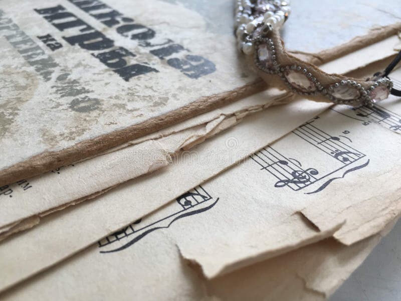 Old Paper of Music Tutorial Stock Photo - Image of book, tutorial ...