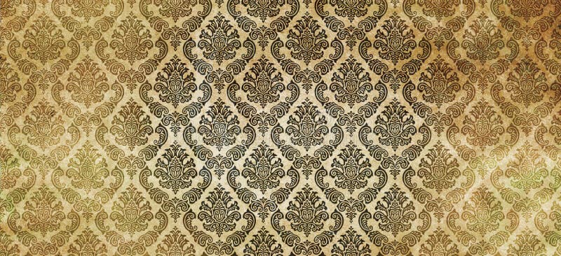 Old Paper with Old-fashioned Patterns. Stock Photo - Image of ...