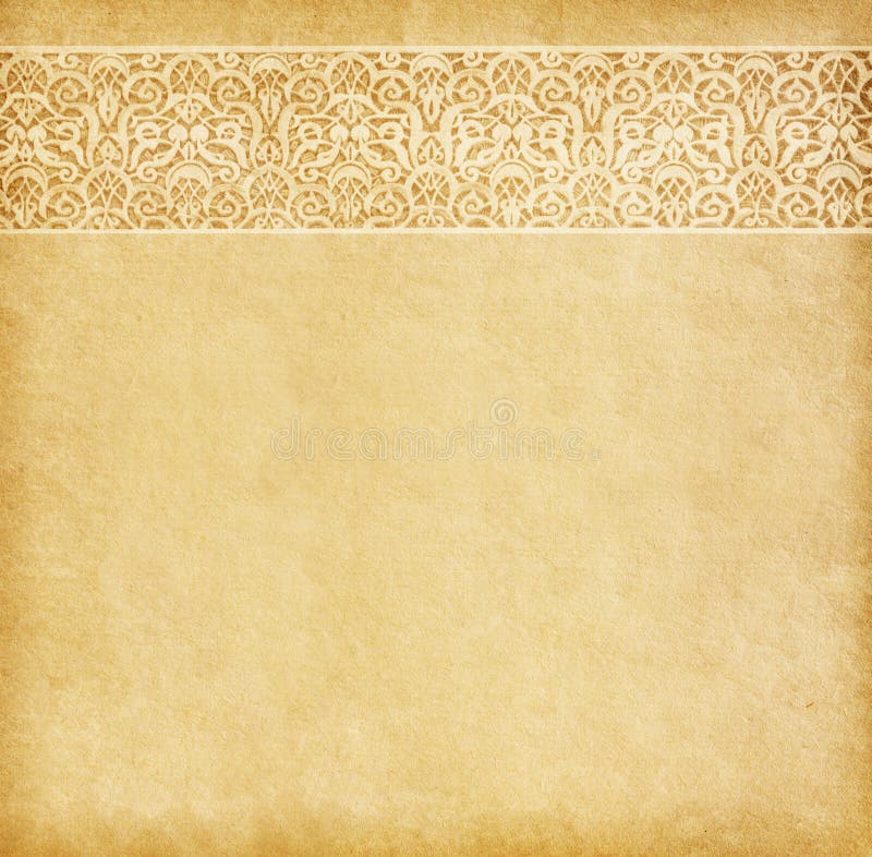 Old Paper with Oriental Ornament. Stock Photo - Image of grunge ...