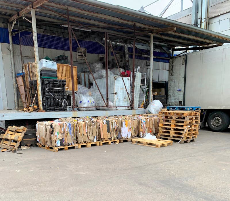 Old Paper in Packages, Waste Paper Stock Photo - Image of reusable ...