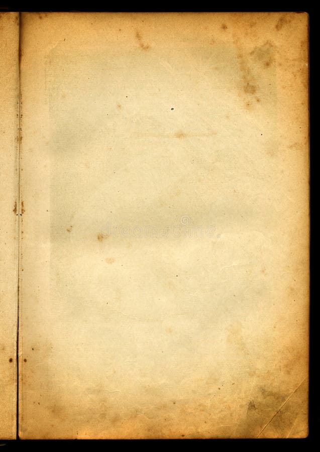 Texture of an Very Old Blank Book Page Stock Image - Image of parchment ...