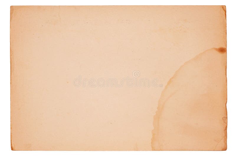 Old Paper Page with Space for Text or Image Stock Photo - Image of edge ...