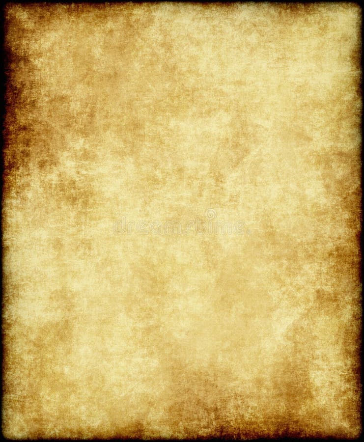 Parchment Paper Old Frame Old Blank Parchment Or Paper Isolated.