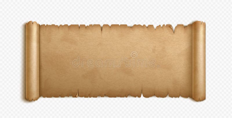 Old Paper or Parchment Scroll, Ancient Papyrus Stock Vector ...