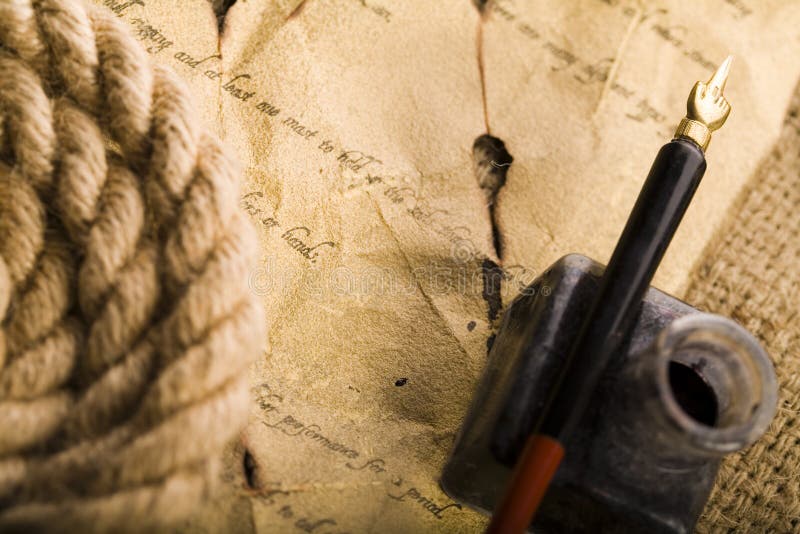 Old paper & Pen stock photo. Image of greeting, letter - 7039676