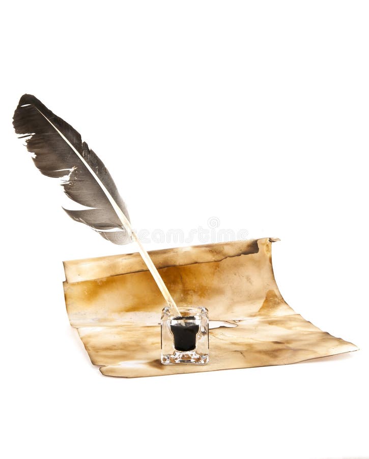 Old paper and pen stock image. Image of copy, space, blank - 47079781