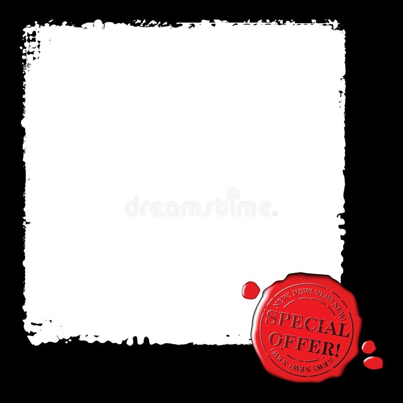 Old Paper with Red Wax Seal Stock Vector - Illustration of certificate ...