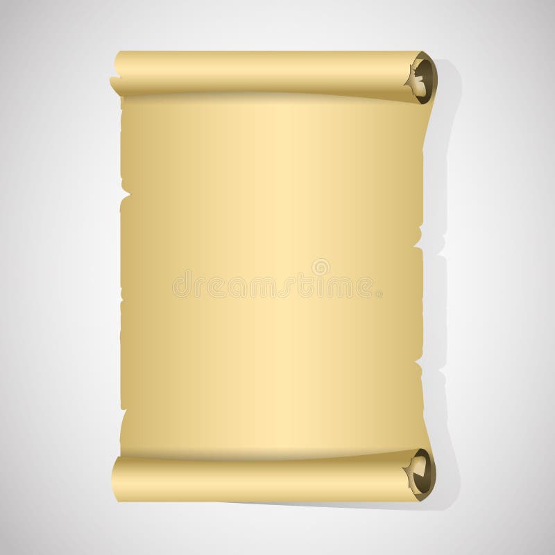 Old Paper Roll stock vector. Illustration of aged, frame - 63470100