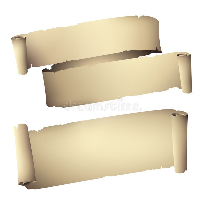 Old Paper Ripped Ribbon Banners Stock Vector - Illustration of ...