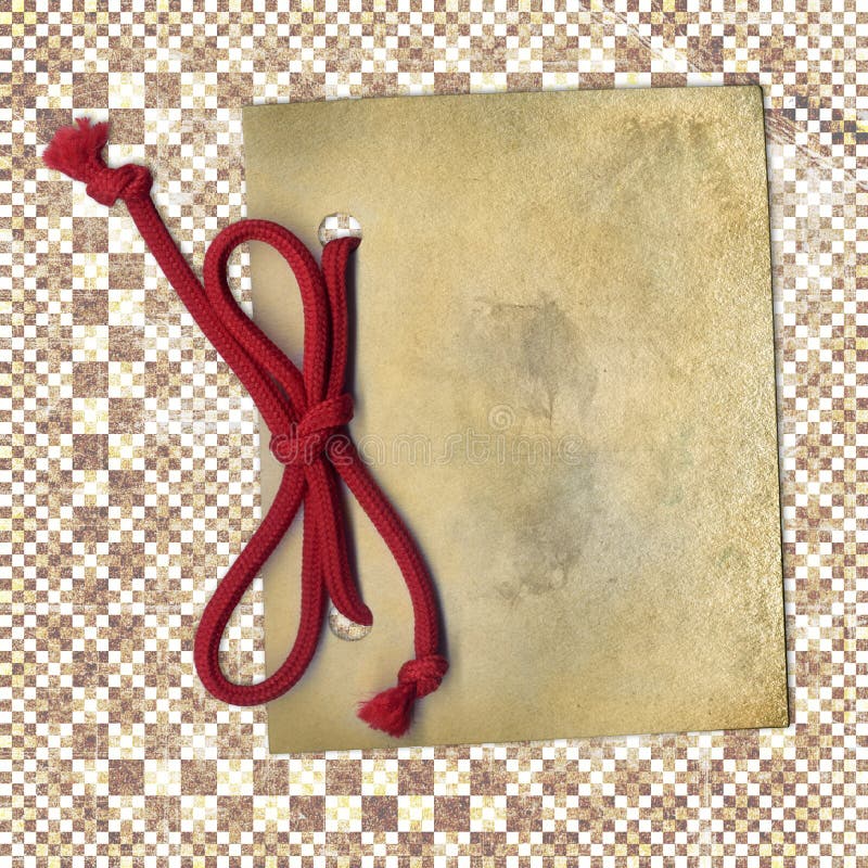 Old Paper with Rope on Abstract Background Stock Image - Image of ...