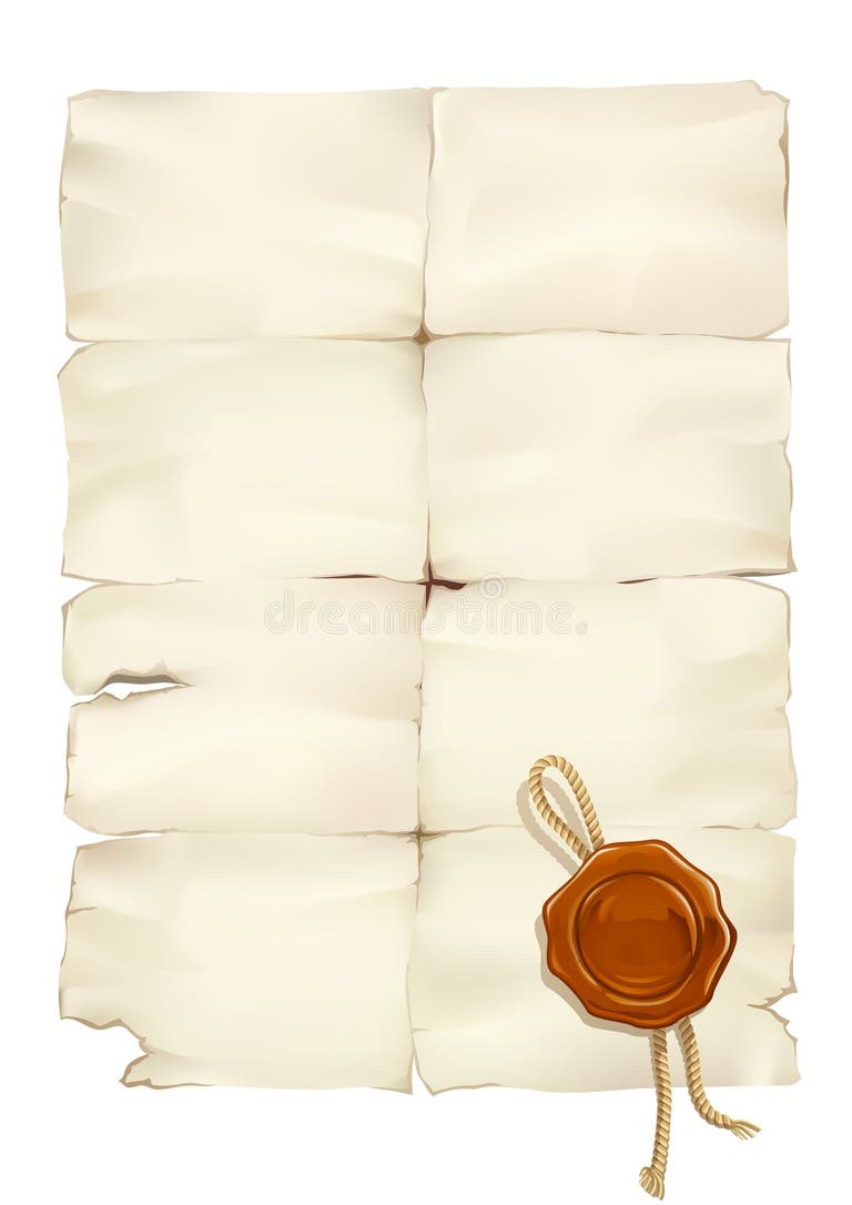 Old Blank Paper Script Isolated Stock Illustrations – 341 Old Blank ...