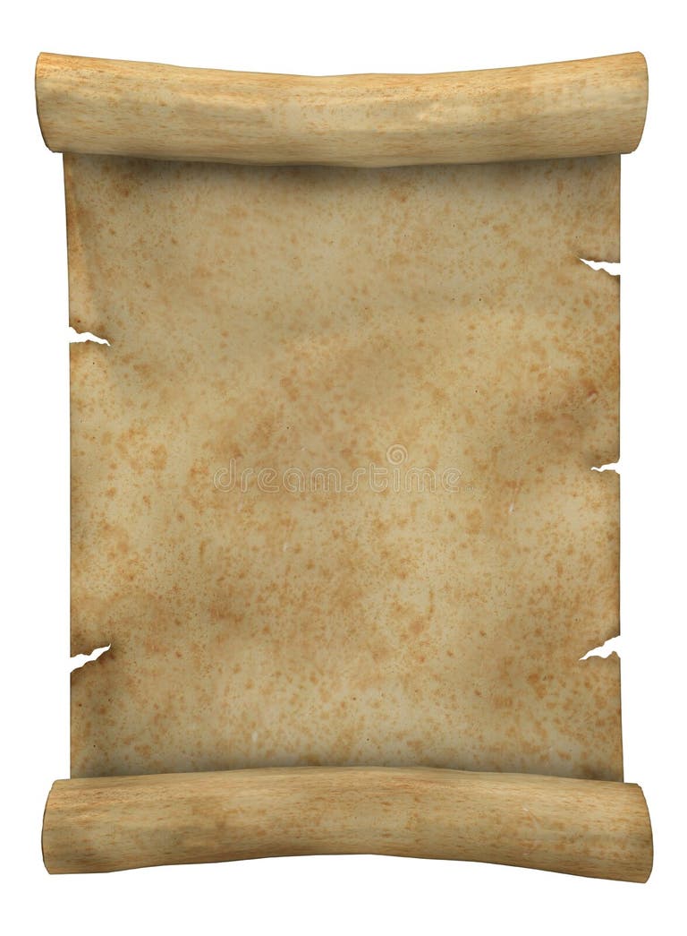 Antique Paper Scroll Announcement Document Stock Illustrations – 872 ...