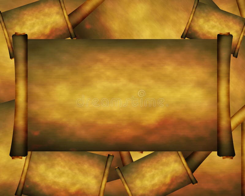 Old paper scroll stock illustration. Illustration of parchment - 3093728