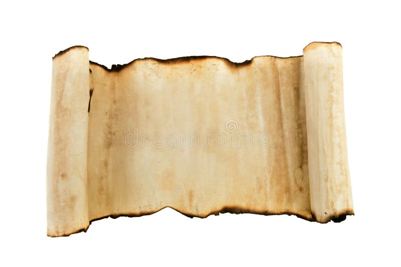 Old paper scroll stock image. Image of manuscript, parchment - 34390253