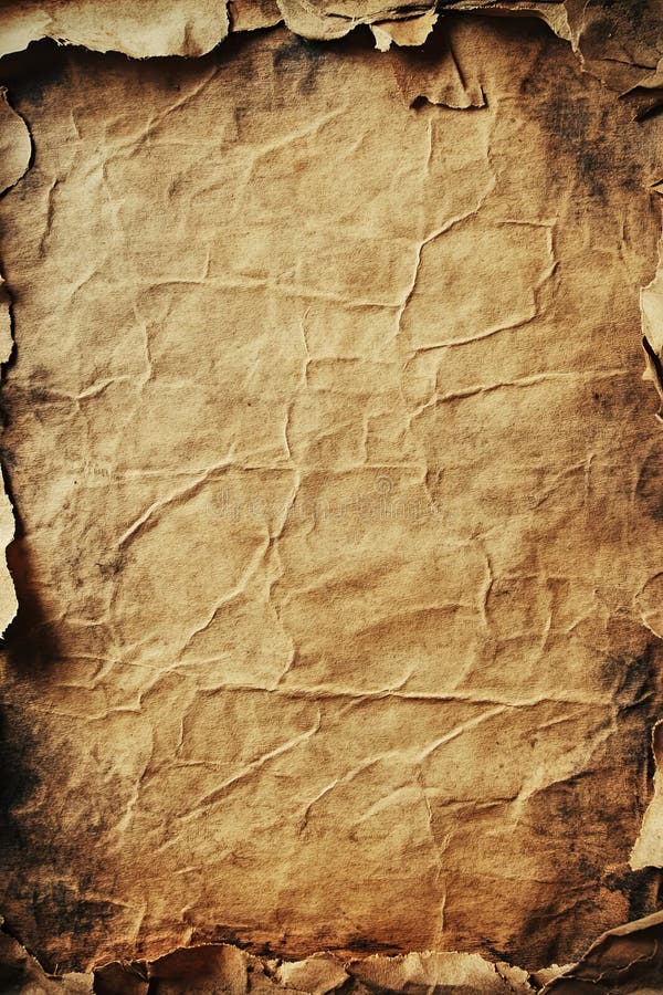 Old Paper Scrolls, Brown Aged and Textured Stock Image - Image of ...