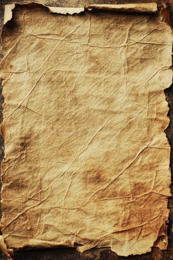 Old Paper Scrolls, Brown Aged and Textured Stock Photo - Image of page ...