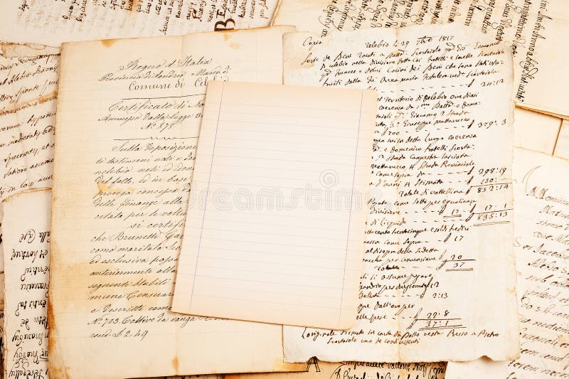 Old paper sheet stock image. Image of crumpled, doodle - 29509031