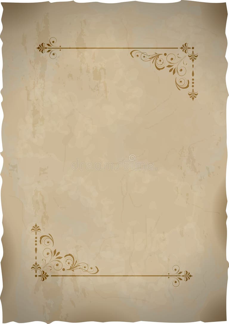 Old Paper Ornamental Frame Stock Illustrations – 17,478 Old Paper ...