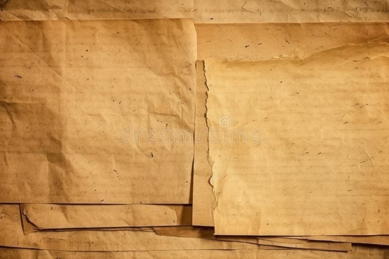 Old Paper Sheets Texture with Dark Edges Stock Illustration ...