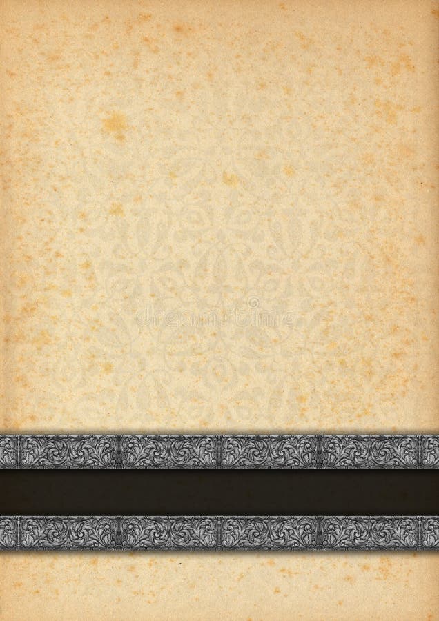 Old Paper and Silver Vintage Background Stock Illustration ...
