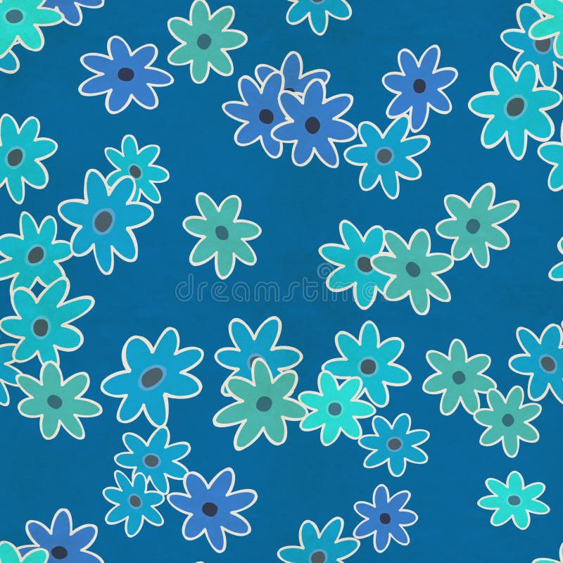 Simple flowers pattern stock image. Image of flowers - 173087461