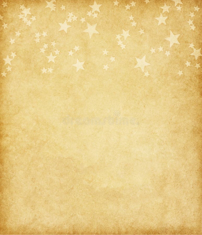 Old Paper with Stars. Vintage Paper Texture Stock Image - Image of ...