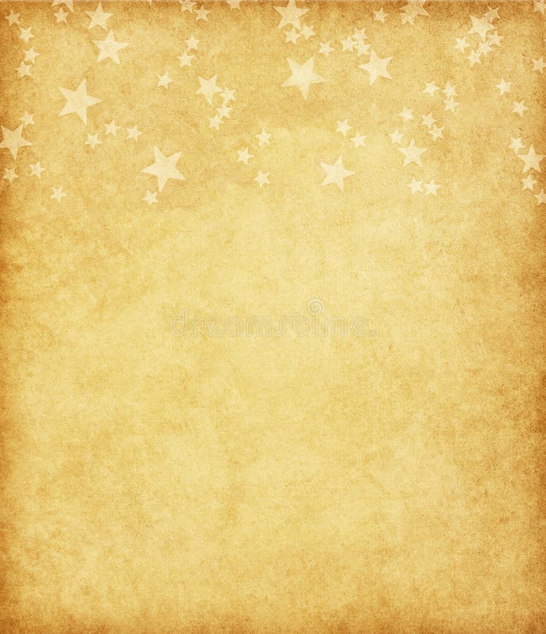 Old Paper with Stars. Vintage Paper Texture Stock Image - Image of ...