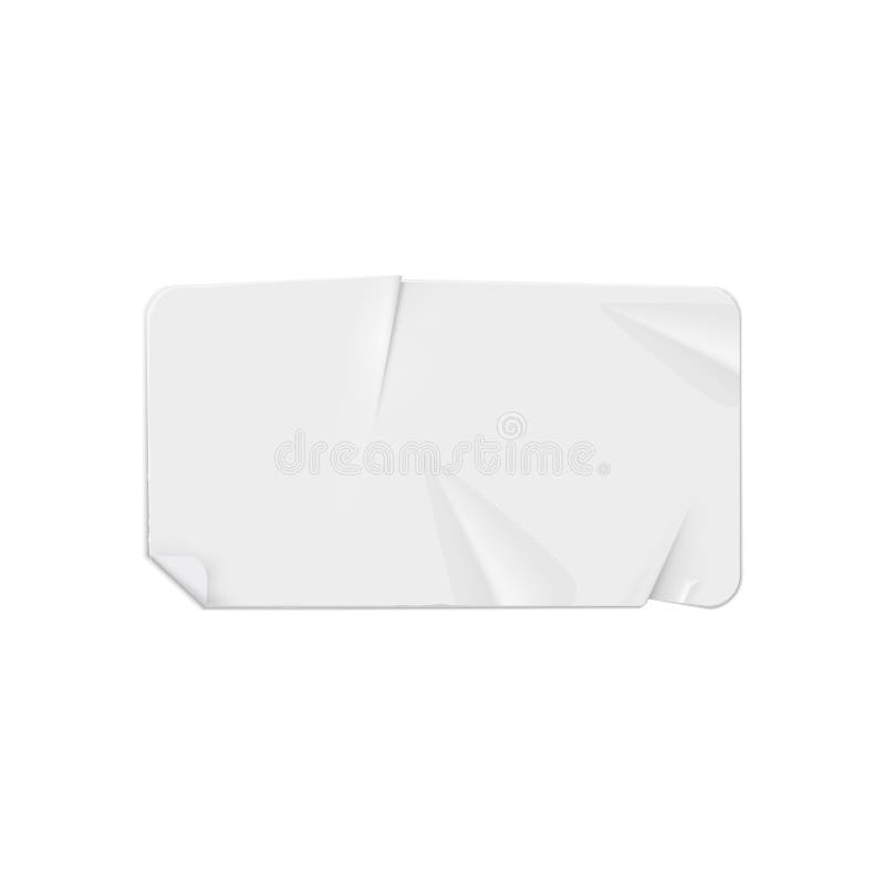 Old Paper Sticker Vector Illustration Stock Illustration - Illustration ...