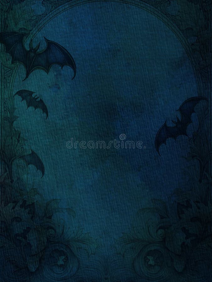 Old Paper Texture with Bats Motif - Background for Halloween Stock ...