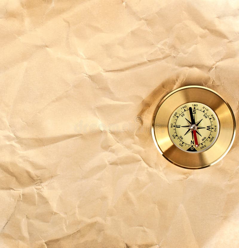 Old Paper Texture with Compass Stock Image - Image of equipment ...