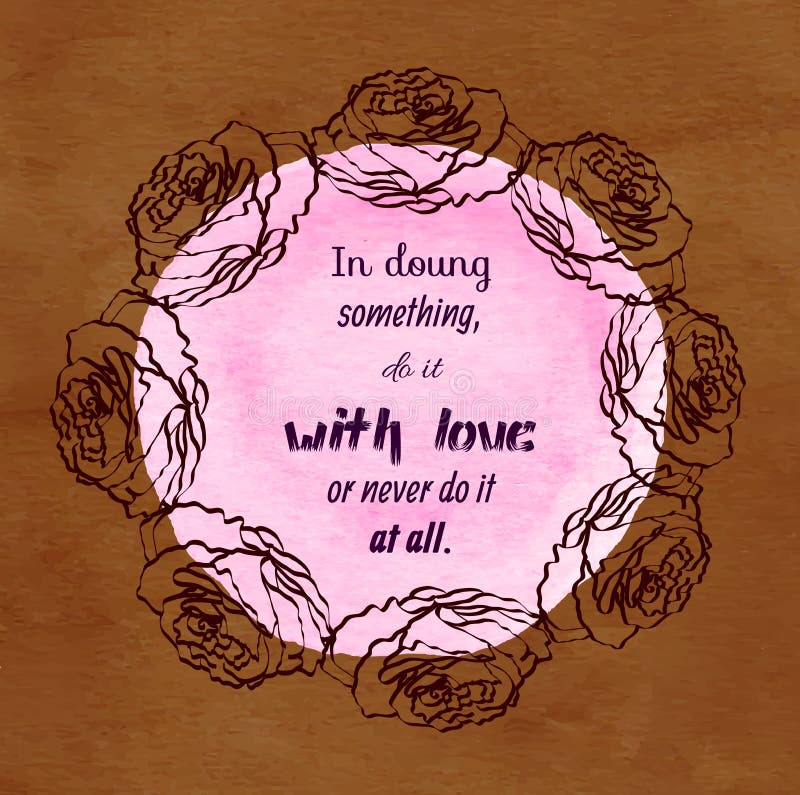 Old Paper Texture with Frame and Quote. Stock Vector - Illustration of ...