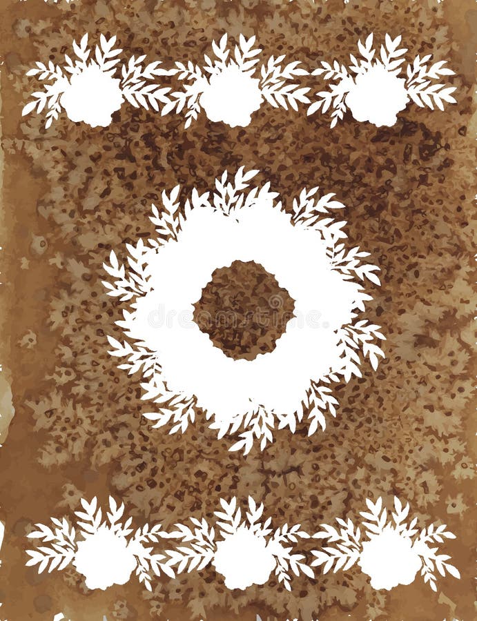 Old Paper Texture with Frame Stock Vector - Illustration of border ...