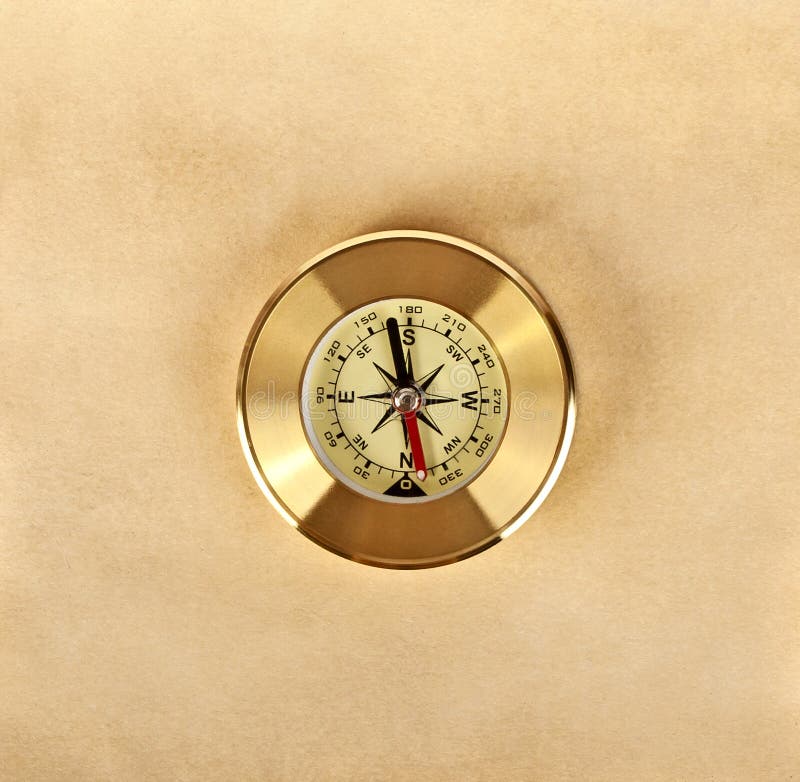 Old Paper Texture With Golden Compass Stock Photo - Image of ancient ...