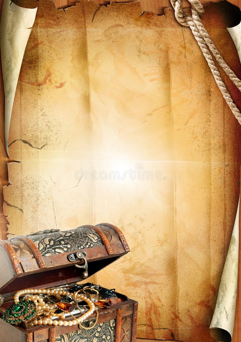 Chest Old Paper Texture Treasure Stock Illustrations – 113 Chest Old ...