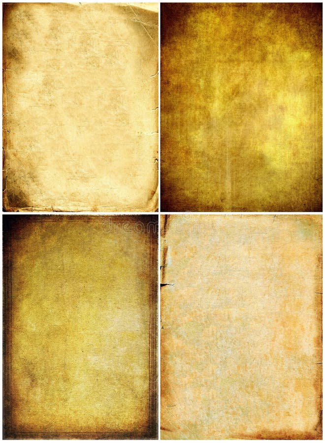 Old Paper Textures, Collection Stock Photo - Image of border ...