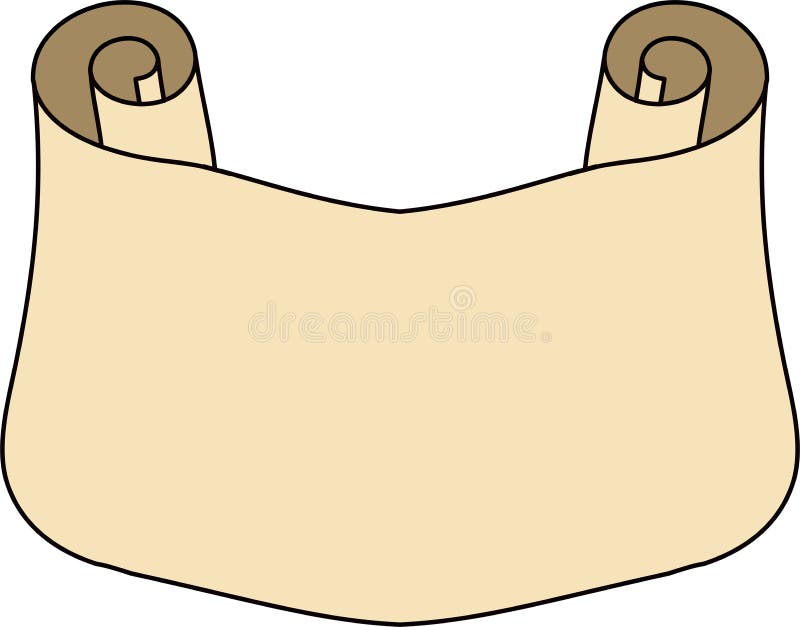 Old Paper Title scroll stock vector. Illustration of style - 195026979