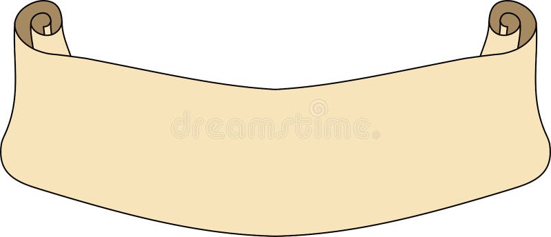 Old Paper Title scroll stock vector. Illustration of book - 195026982