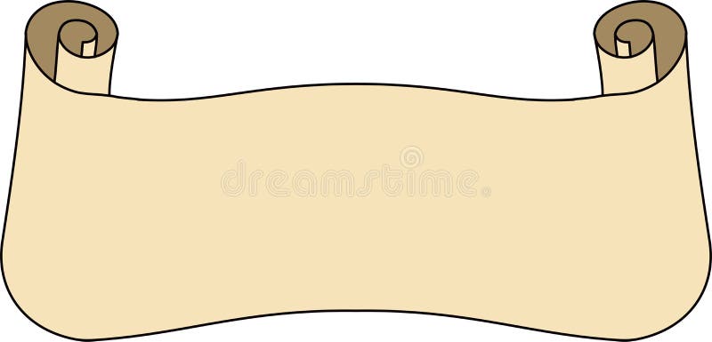 Old Paper Title scroll stock vector. Illustration of style - 195026979