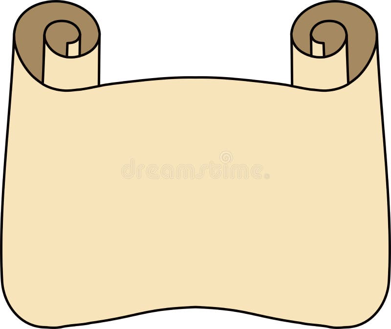 Old Paper Title scroll stock vector. Illustration of design - 195026991