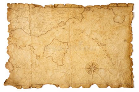 Old Paper or Treasure Map Texture Background Stock Illustration ...