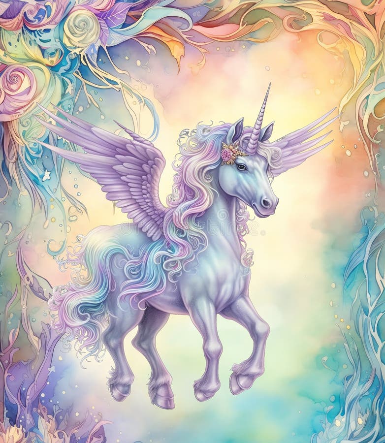 Old Paper Unicorn Vintage Junk Journal Digital Paper Stock Illustration ...