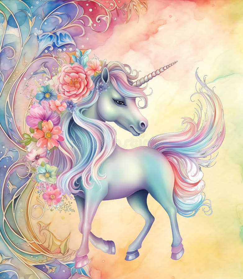 Old Paper Unicorn Vintage Junk Journal Digital Paper Stock Photo ...