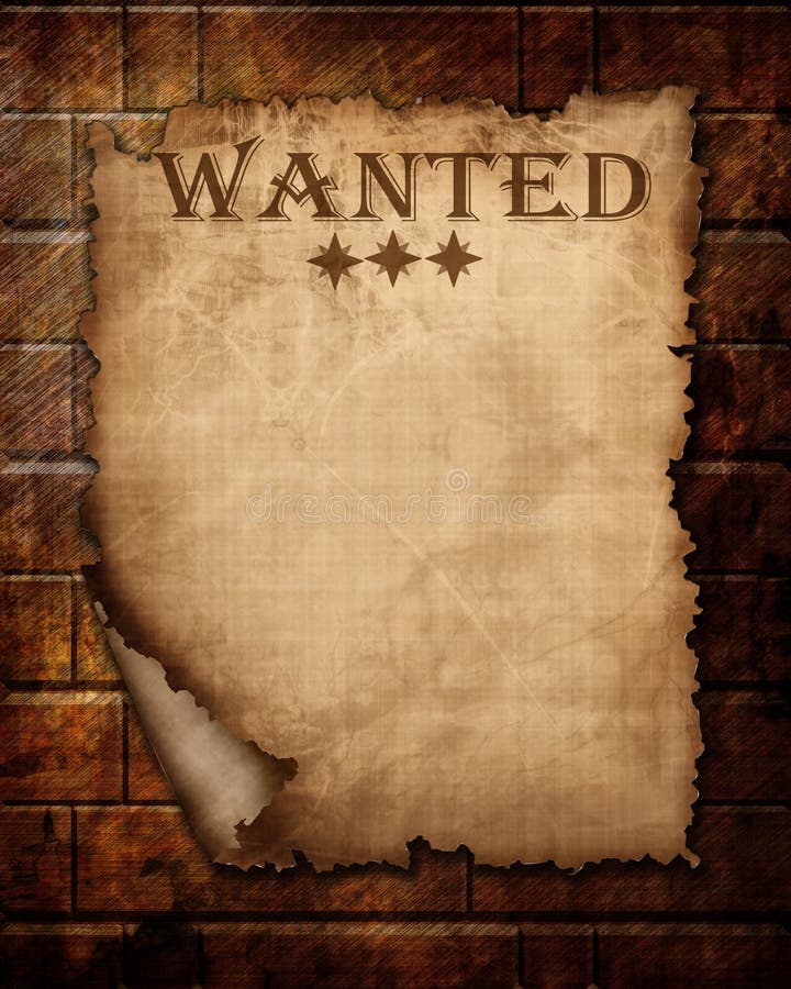 Wanted Paper Background