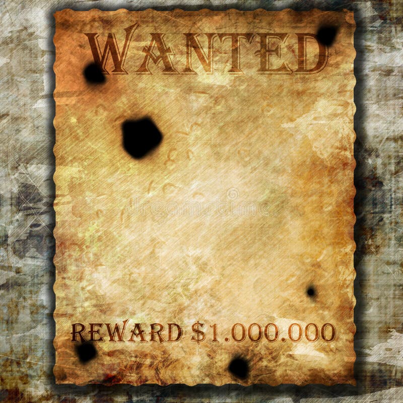 Old paper wanted sign stock illustration. Illustration of letter - 5733723