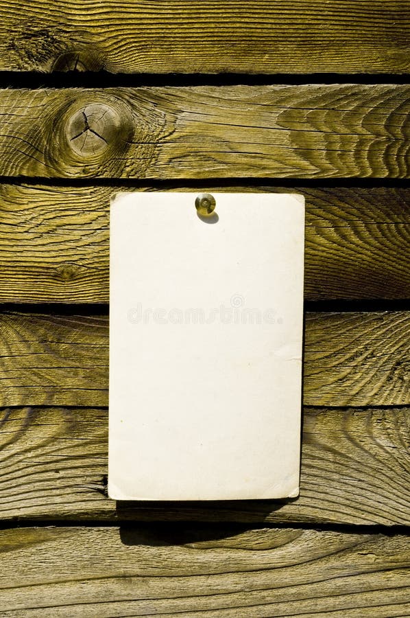 Old paper on wood panel stock image. Image of dirty - 151757529